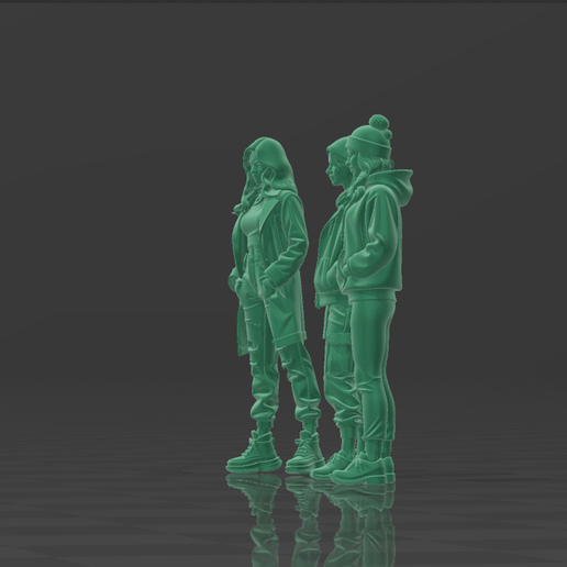 ♀️ 3 Pack Female Figures 1/64th Scale : Street Style SET Volume 5 ...