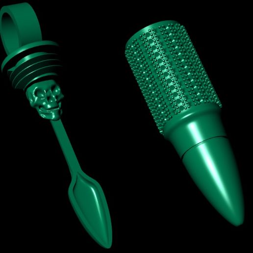 🥄 Snuff Bullet Spoon Gold 3d printable jewelry・ STL File for ・Cults