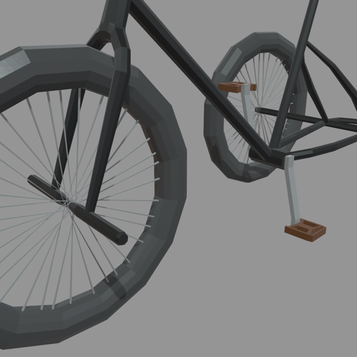 🚲 Low Poly Adult Tricycle // Design 01・ STL File for ・Cults
