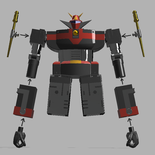 🇯🇵 GOD SIGMA - ARMS・Free 3D File for 3D printing・Cults
