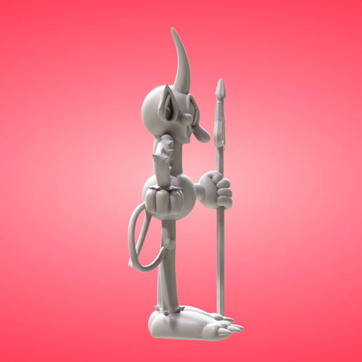 😈 The Devil - Lord of Inkwell Hell (Fan Art Cuphead)・ STL File for 3D ...