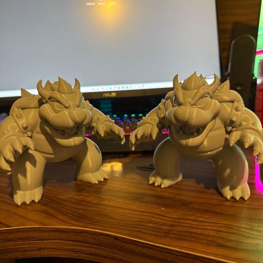 🐢 Bowser Figure (Super Mario Bros)・Archivo STL Gratis para Impresión 3D ...