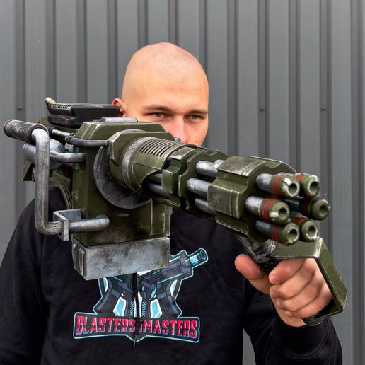 🔫 Shoulder Mounted Machine Gun Prop Replica Fallout New Vegas Cosplay ...