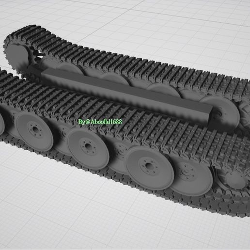 🪖 Tiger-I Tank Tracks Unit For Rubber wheel.(STL-144)・ 3D File for 3D ...
