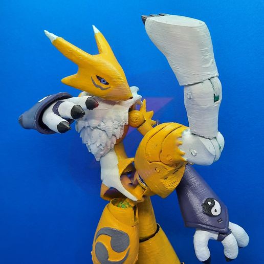 🐉 Digimon Tamers - Renamon Action Figure・ 3D File for 3D printing・Cults