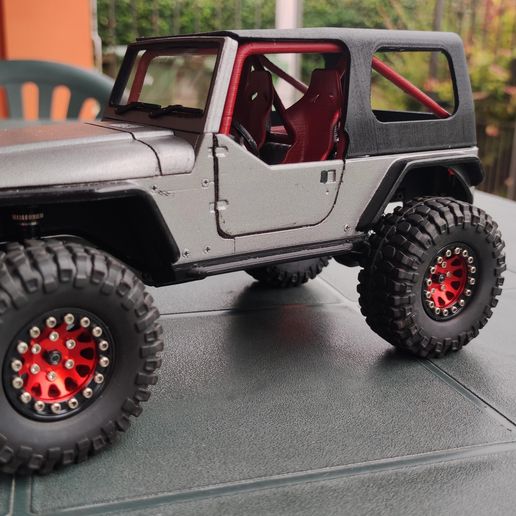 🚪 SCX24 Body TJ Half door・ STL File for 3D printing・Cults