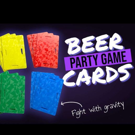 🍺 Beer Cards – The Ultimate Party Game・ 3MF File for 3D printing・Cults