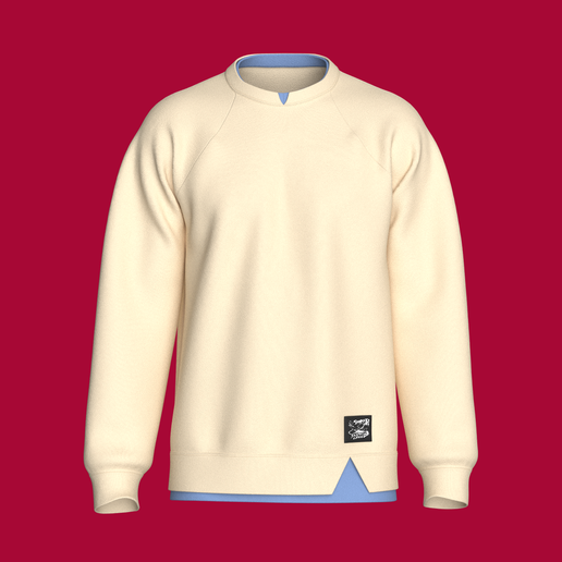 👗 Men Double Layer Sweatshirt With Patch | Marvelous / Clo3d / obj ...