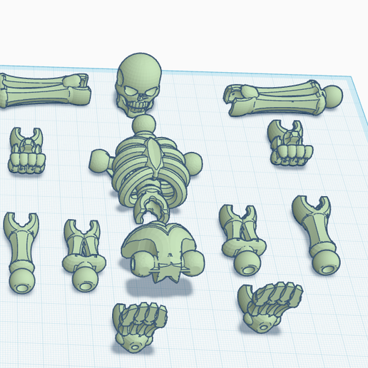 💀 skeleton jointed SİKO・ STL file for 3D printing・Cults