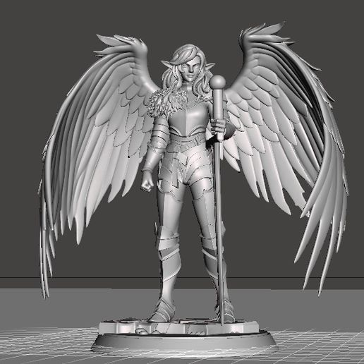 🧝 Winged Dark Elf Commander / D&D D Miniature・ STL File for 3D printing ...