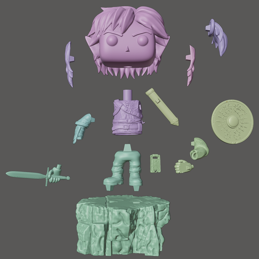 🔗 Funko Pop Link - Zelda Breath Of The Wild・ STL File for 3D printing・Cults