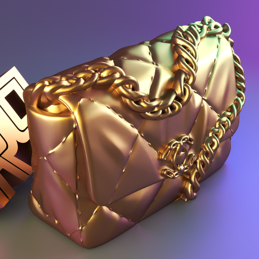 🕯️ Chanel 19 Flap Bag Candle Mold・ STL File for 3D printing・Cults