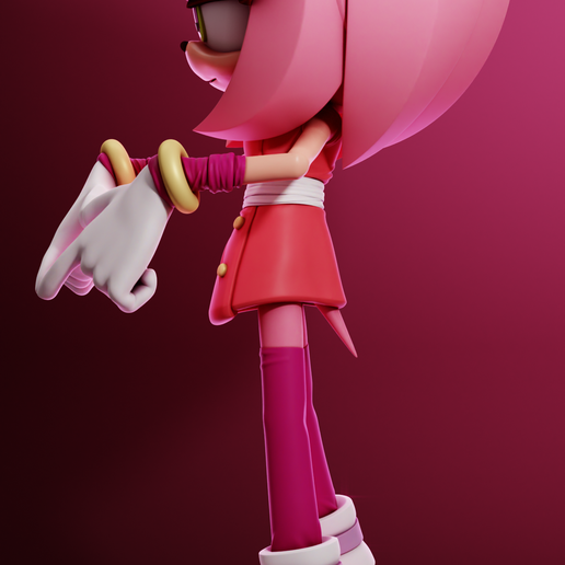 🌹 Amy Rose | Sonic The Hedgehog.・ 3D File for ・Cults