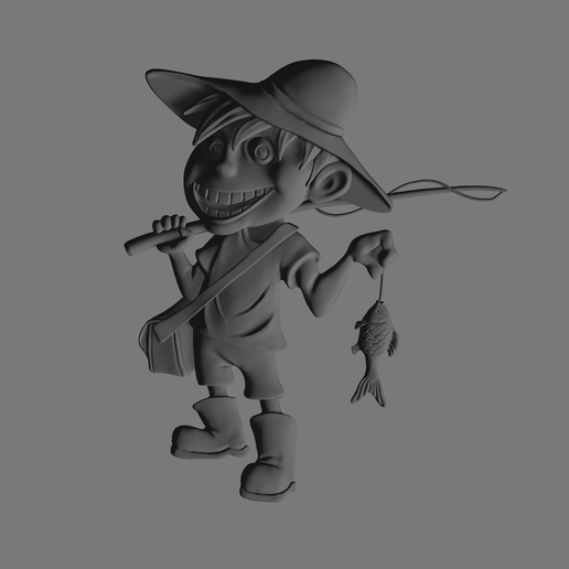 STL file Fisherman stl cnc design 👾 ・3D print design to download・Cults