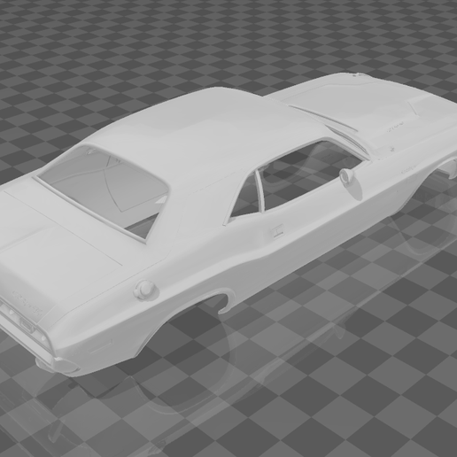 🐚 Dodge Challenger R/T 1970 Shell Body – Divided Parts for Easy ...