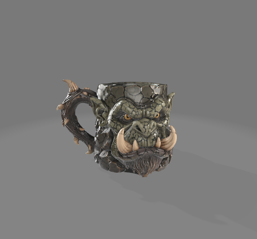 ☕ Orc Warlord Mug – Fantasy Monster Cup 3D Printable Model・ STL File ...