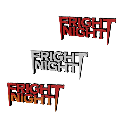 🧛 3D MULTICOLOR LOGO/SIGN - Fright Night (Two Versions)・ STL File for ...