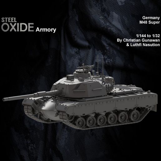 🇩🇪 Germany M48 Super・ STL File for 3D printing・Cults