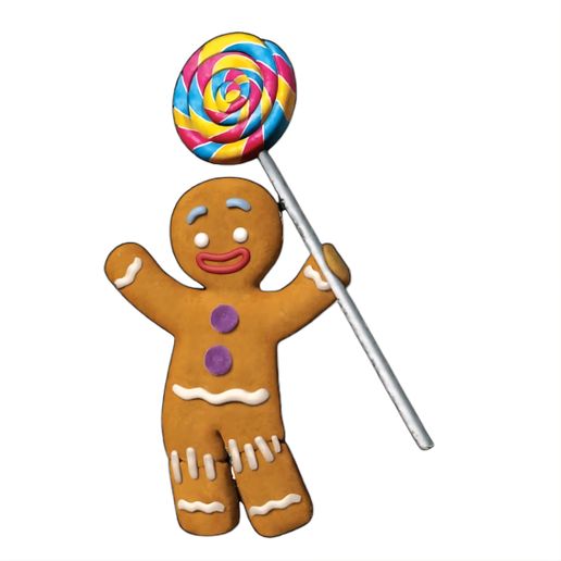 👨 GINGERBREAD MAN 3D PRINT - SHREK'S JENGI FIGURE - FAST PRINT, 15CM ...