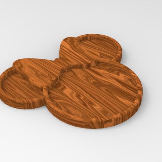📁 Mickey Serving Tray, Cnc Cut 3D Model File For CNC Router Engraver ...