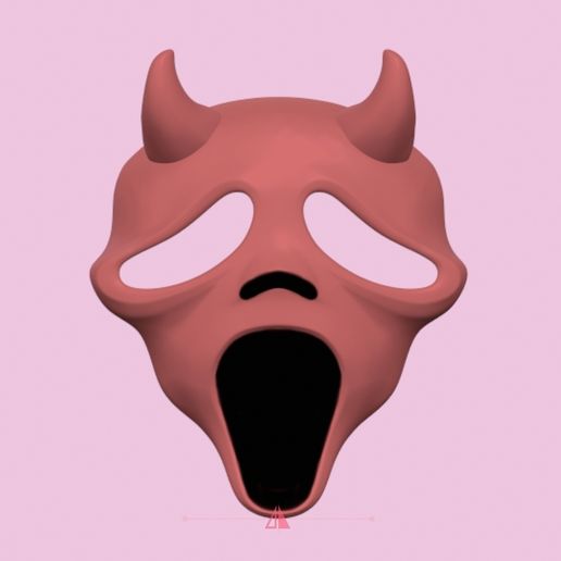 📯 Labubu Scream Mask Horn・ STL File for 3D printing・Cults