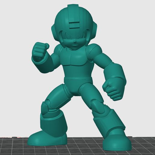 👨 Mega Man - Retro action figure.・Free STL File for 3D printing・Cults