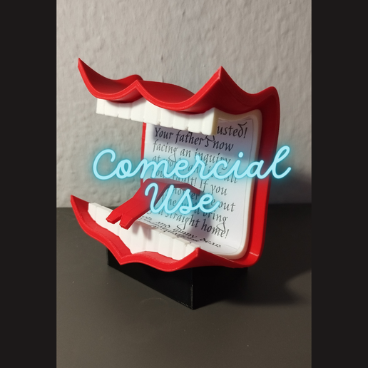 👾 Commercial use- Harry Potter vociferator/howler letter・ STL File for ...