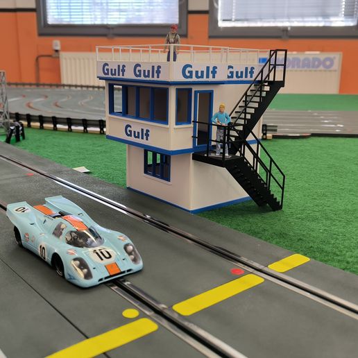 🏎️ race control tower 1/32・ STL File for 3D printing・Cults