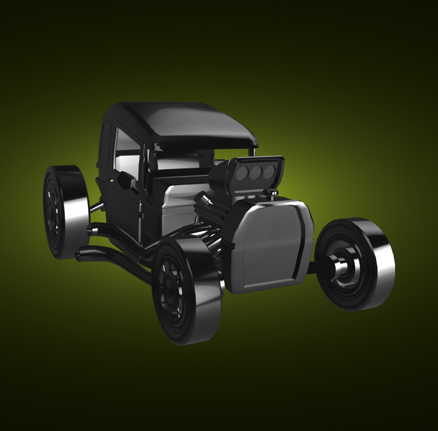 Archivo STL Hill Climb Racing 2 HotRod・Objeto imprimible en 3D para descargar・Cults