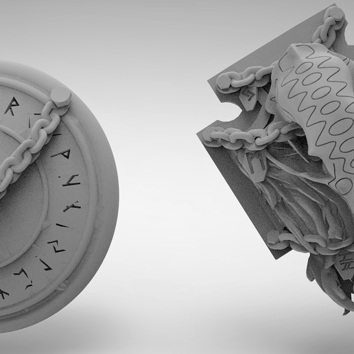 🐺 Rune Covered Wolf Mech - Modular version・Free STL File for ・Cults