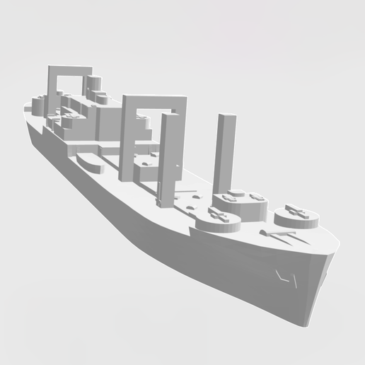 STL file USS Mercury AK-42 1:2400 WW2 ♟ ・3D printing design to download ...