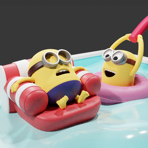 🎱 minions pool / swimming pool・ STL File for 3D printing・Cults