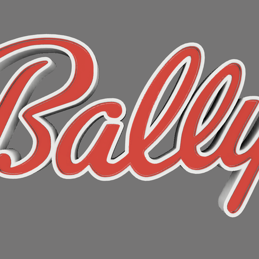 🔦 logo pinball bally luminous・ STL File for 3D printing・Cults