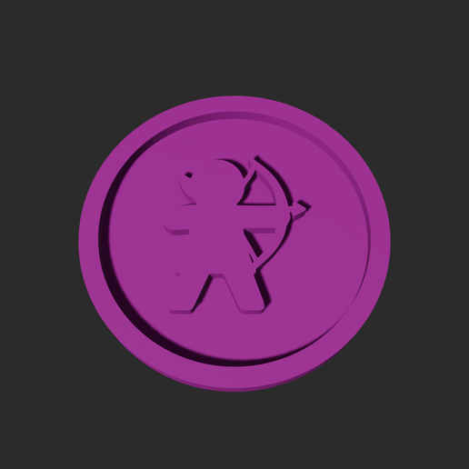 🎲 Disco Archer Meeple - Ficha de juego imprimible en 3D・Archivo STL ...