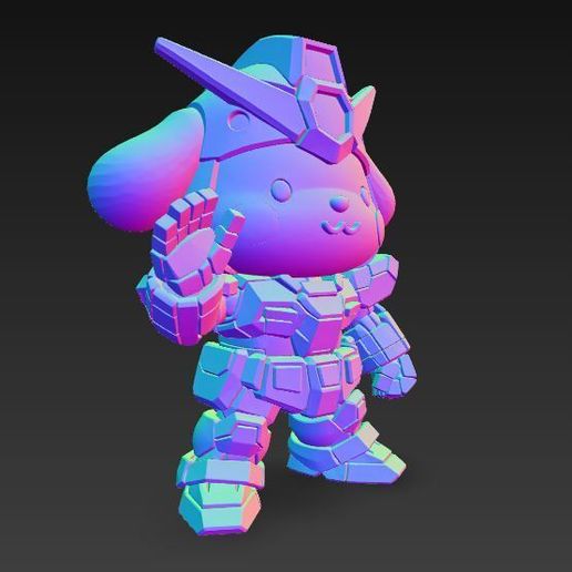 👋 hello kitty pompompurin gundam・ STL File for 3D printing・Cults