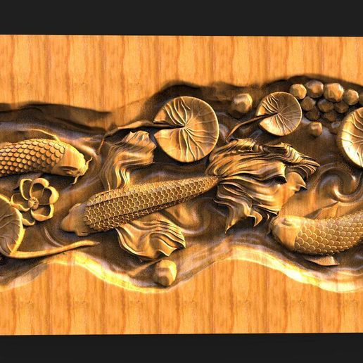 🐠 Fish CNC・ STL File for 3D printing and CNC machining - Laser cutting ...