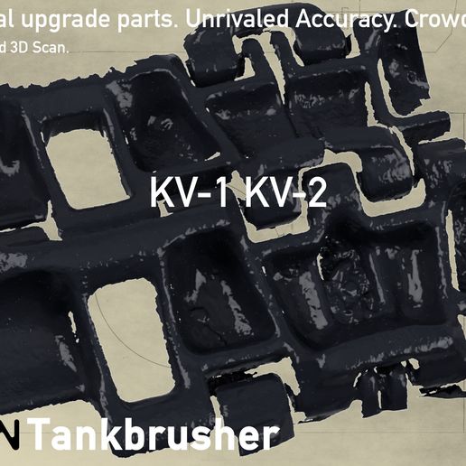 🌆 1/35 KV-1 / KV-2 700mm Split + Standard workable track #352502007・ 3D ...