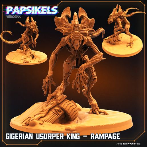 🤴 GIGERIAN ROYAL USURPER KING・ STL File for ・Cults
