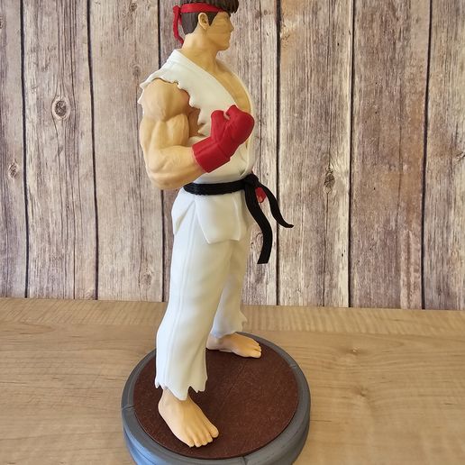 🗿 Ryu Street Fighter Fan-art Statue・3D Print with the Bambu X1C 3D ...
