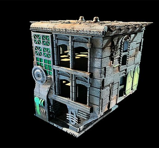 3D file Medium Sci fi modular building 🏗️ ・3D printing model to ...