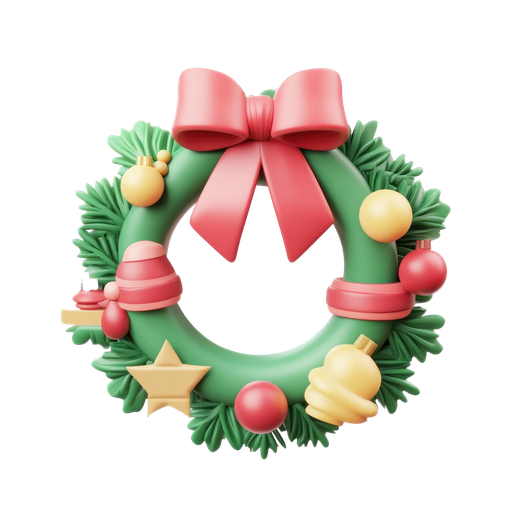 🎄 Christmas wreath / 3d Christmas wreath / wreath stl / wreath / winter ...