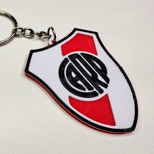 🛡️ RIVER PLATE SHIELD KEY RING・ STL File for 3D printing・Cults
