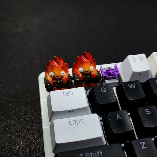 👹 Calcifer Keycap – Studio Ghibli・Archivo 3D para Impresión 3D・Cults