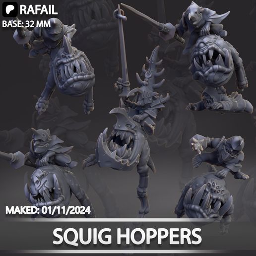 3D file Squig Hoppers 🔨 ・3D printable model to download・Cults
