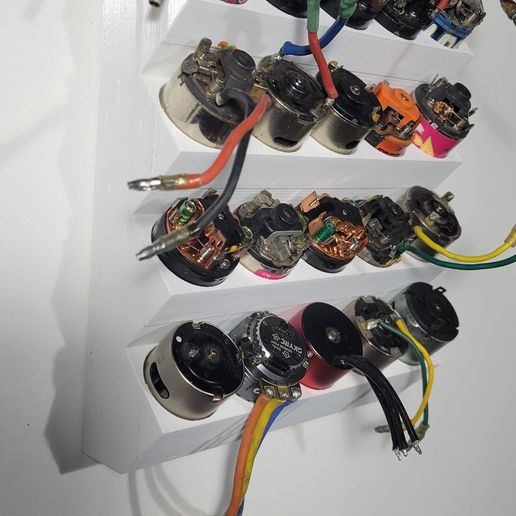 STL file 540 Motor storage rack for Tabletop or wall mounted 🎲 ・3D ...