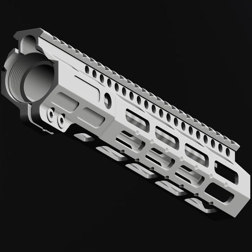 🔫 10.5" Handguard Night Fighter M-LOK AR15・ STL File for 3D printing・Cults