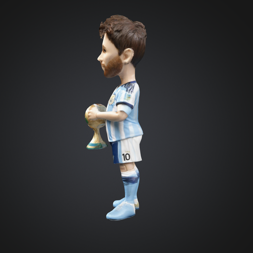 STL file Leo Messi caricature figure ♌ ・3D printing design to download ...