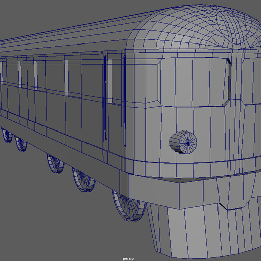 🚆 Low Poly Train // Design 03・ STL File for 3D printing・Cults