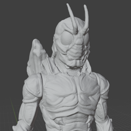 ☀️ Kamen Rider Black Sun Locust form・Free OBJ File for 3D printing・Cults