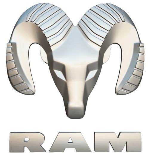 🐏 ram logo・ STL File for ・Cults
